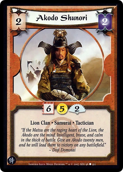 Akodo Shunori/card | L5r: Legend of the Five Rings Wiki | Fandom