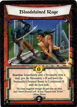 Bloodstained Rage/card | L5r: Legend of the Five Rings Wiki | Fandom