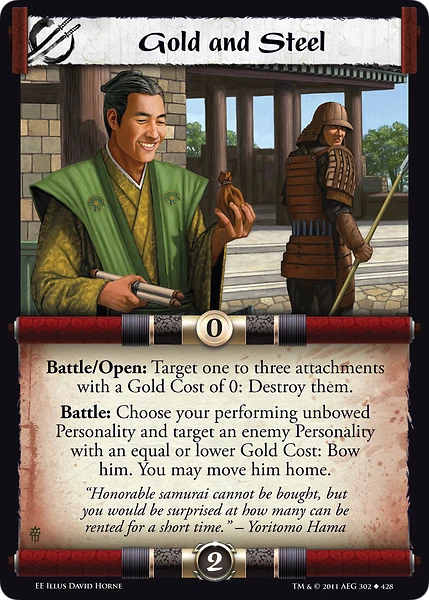 Gold and Steel/card | L5r: Legend of the Five Rings Wiki | Fandom