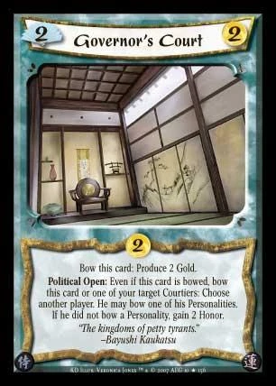 Governor's Court/card | L5r: Legend of the Five Rings Wiki | Fandom