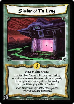 Shrine of Fu Leng/card | L5r: Legend of the Five Rings Wiki | Fandom