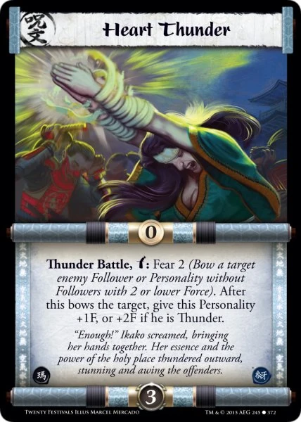 Heart Thunder/card | L5r: Legend of the Five Rings Wiki | Fandom