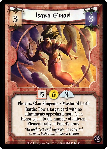 Isawa Emori/card | L5r: Legend of the Five Rings Wiki | Fandom