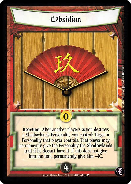 Obsidian/card | L5r: Legend of the Five Rings Wiki | Fandom
