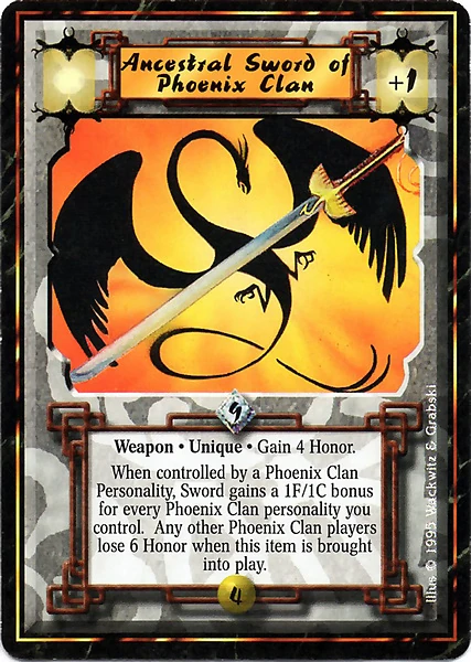 Ancestral Sword of Phoenix Clan/card | L5r: Legend of the Five Rings ...