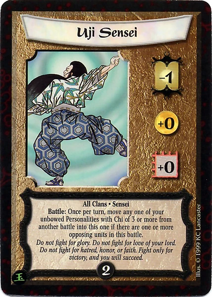Uji Sensei/card | L5r: Legend of the Five Rings Wiki | Fandom