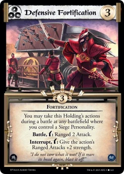Defensive Fortification/card | L5r: Legend of the Five Rings Wiki | Fandom