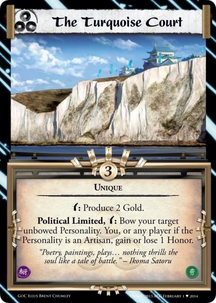 The Turquoise Court/card | L5r: Legend of the Five Rings Wiki | Fandom