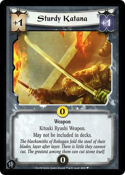 Sturdy Katana/card | L5r: Legend of the Five Rings Wiki | Fandom