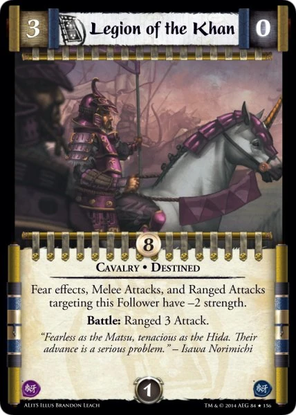 Legion of the Khan/card | L5r: Legend of the Five Rings Wiki | Fandom
