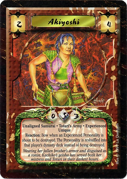Akiyoshi Exp/card | L5r: Legend of the Five Rings Wiki | Fandom