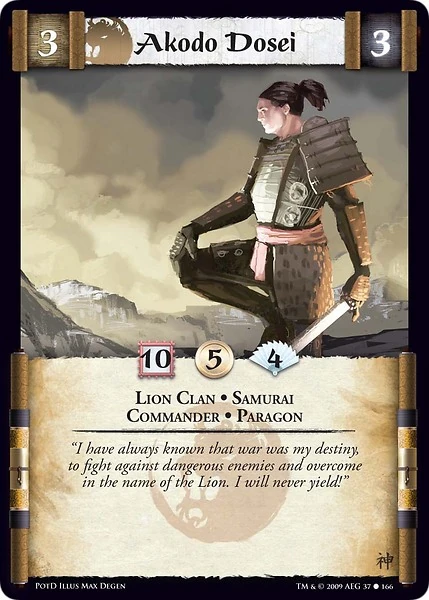 Akodo Dosei/card | L5r: Legend of the Five Rings Wiki | Fandom
