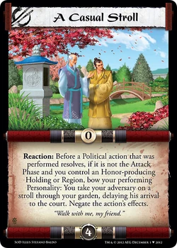 A Casual Stroll/card | L5r: Legend of the Five Rings Wiki | Fandom