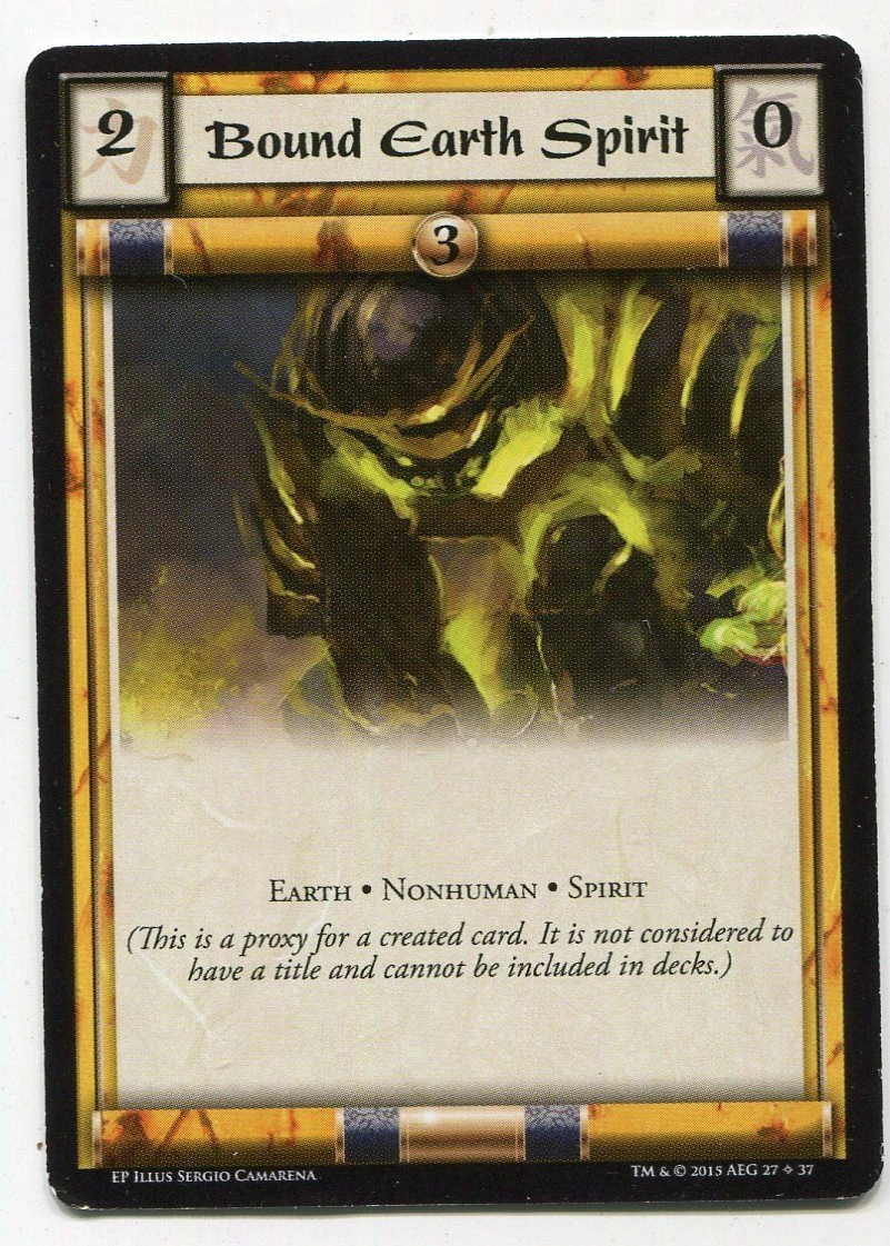 Bound Earth Spirit/card | L5r: Legend of the Five Rings Wiki | Fandom