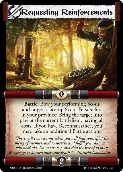 Requesting Reinforcements/card | L5r: Legend of the Five Rings Wiki ...