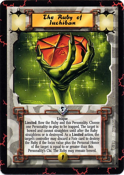 The Ruby of Iuchiban/card | L5r: Legend of the Five Rings Wiki | Fandom