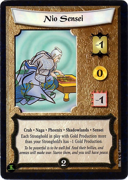 Nio Sensei/card | L5r: Legend of the Five Rings Wiki | Fandom