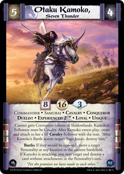 Otaku Kamoko, Seven Thunder/card | L5r: Legend of the Five Rings Wiki ...