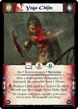 Yogo Chijin/card | L5r: Legend of the Five Rings Wiki | Fandom