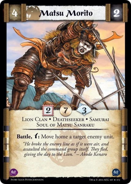 Matsu Morito/card | L5r: Legend of the Five Rings Wiki | Fandom