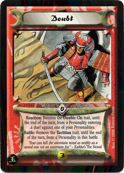 Doubt/card | L5r: Legend of the Five Rings Wiki | Fandom