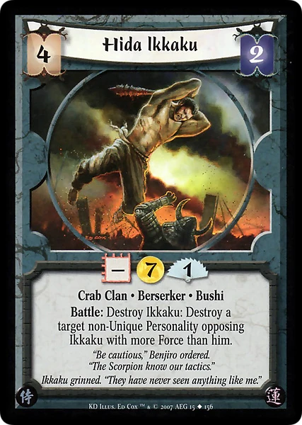 Hida Ikkaku/card | L5r: Legend of the Five Rings Wiki | Fandom