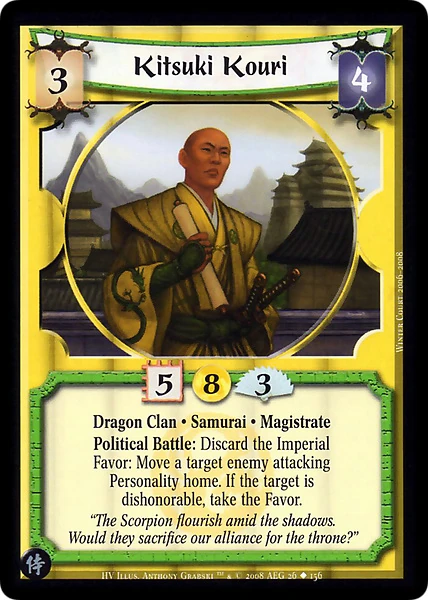Kitsuki Kouri/card | L5r: Legend of the Five Rings Wiki | Fandom