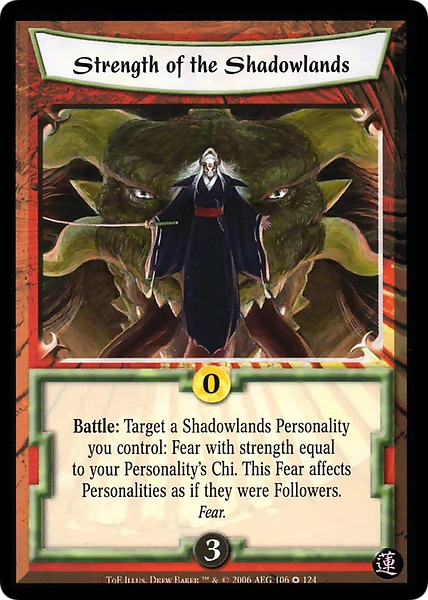 Strength of the Shadowlands/card | L5r: Legend of the Five Rings Wiki ...