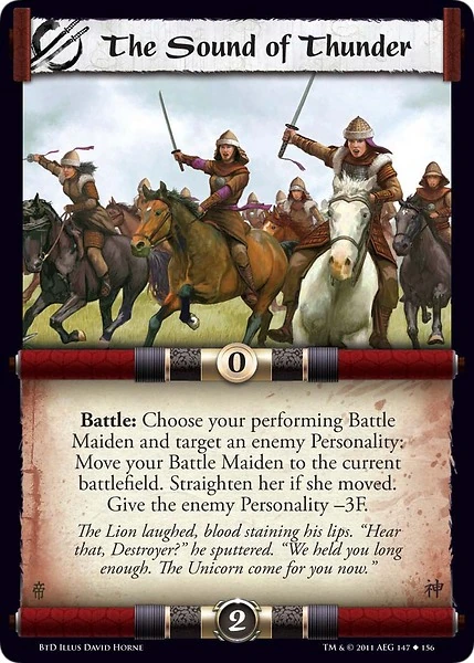 The Sound of Thunder/card | L5r: Legend of the Five Rings Wiki | Fandom