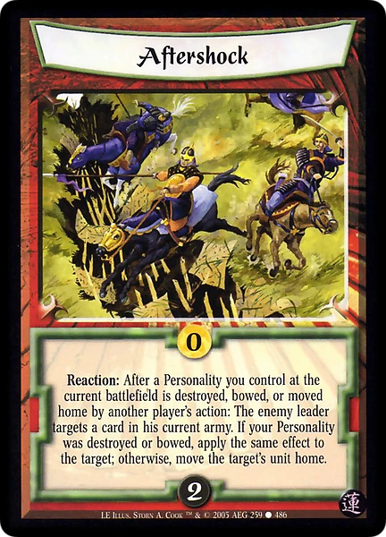 Aftershock/card | L5r: Legend of the Five Rings Wiki | Fandom