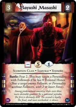 Bayushi Masashi/card | L5r: Legend of the Five Rings Wiki | Fandom