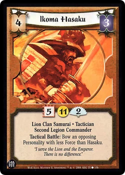 Ikoma Hasaku/card | L5r: Legend of the Five Rings Wiki | Fandom