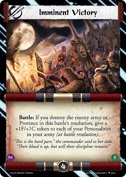 Imminent Victory/card | L5r: Legend of the Five Rings Wiki | Fandom