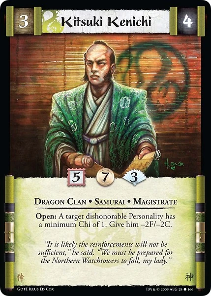 Kitsuki Kenichi/card | L5r: Legend of the Five Rings Wiki | Fandom