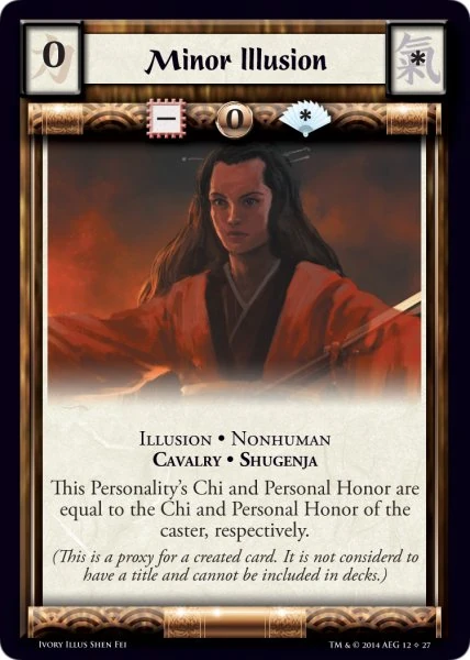 Minor Illusion/card | L5r: Legend of the Five Rings Wiki | Fandom