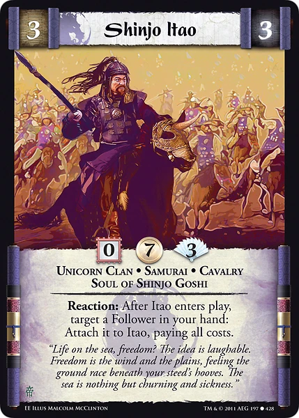 Shinjo Itao/card | L5r: Legend of the Five Rings Wiki | Fandom