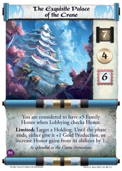 The Exquisite Palace of the Crane/card2 | L5r: Legend of the Five Rings ...