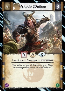 Akodo Daiken/card | L5r: Legend of the Five Rings Wiki | Fandom