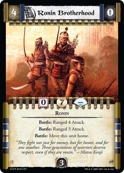 Ronin Brotherhood/card | L5r: Legend of the Five Rings Wiki | Fandom