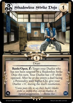 Shadowless Strike Dojo/card | L5r: Legend of the Five Rings Wiki | Fandom
