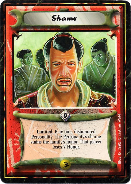 Shame/card | L5r: Legend of the Five Rings Wiki | Fandom