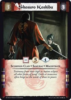 Shosuro Koshiba/card | L5r: Legend of the Five Rings Wiki | Fandom