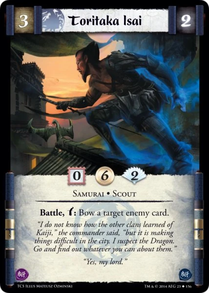 Toritaka Isai/card | L5r: Legend of the Five Rings Wiki | Fandom