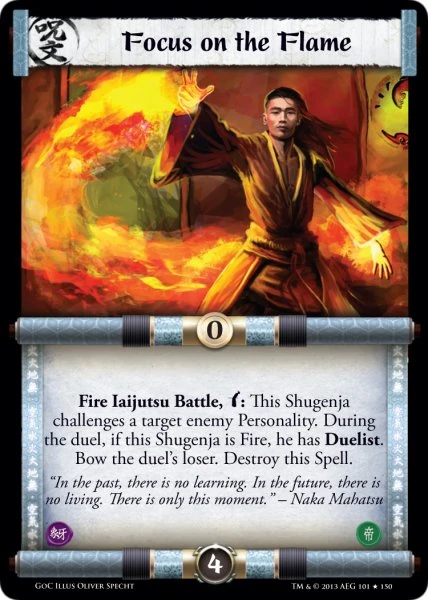 Focus on the Flame/card | L5r: Legend of the Five Rings Wiki | Fandom