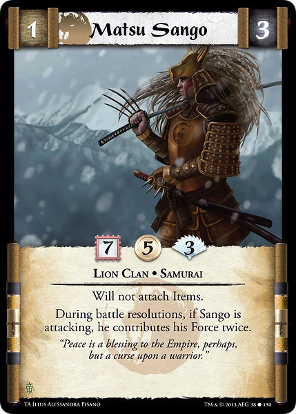 Matsu Sango/card | L5r: Legend of the Five Rings Wiki | Fandom