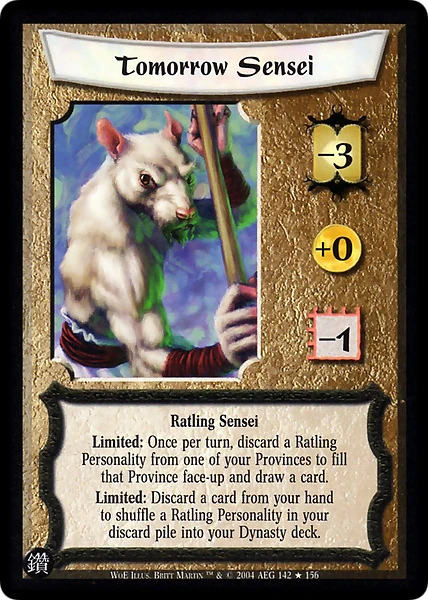 Tomorrow Sensei/card | L5r: Legend of the Five Rings Wiki | Fandom