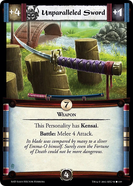 Unparalleled Sword/card | L5r: Legend of the Five Rings Wiki | Fandom