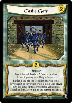 Castle Gate/card | L5r: Legend of the Five Rings Wiki | Fandom