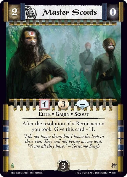 Master Scouts/card | L5r: Legend of the Five Rings Wiki | Fandom