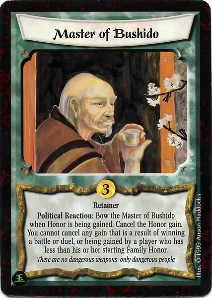 Master of Bushido/card | L5r: Legend of the Five Rings Wiki | Fandom